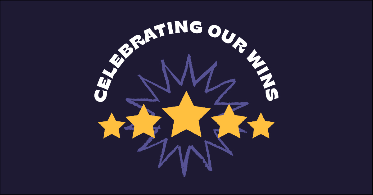 Celebrating a 5 star result | Castle